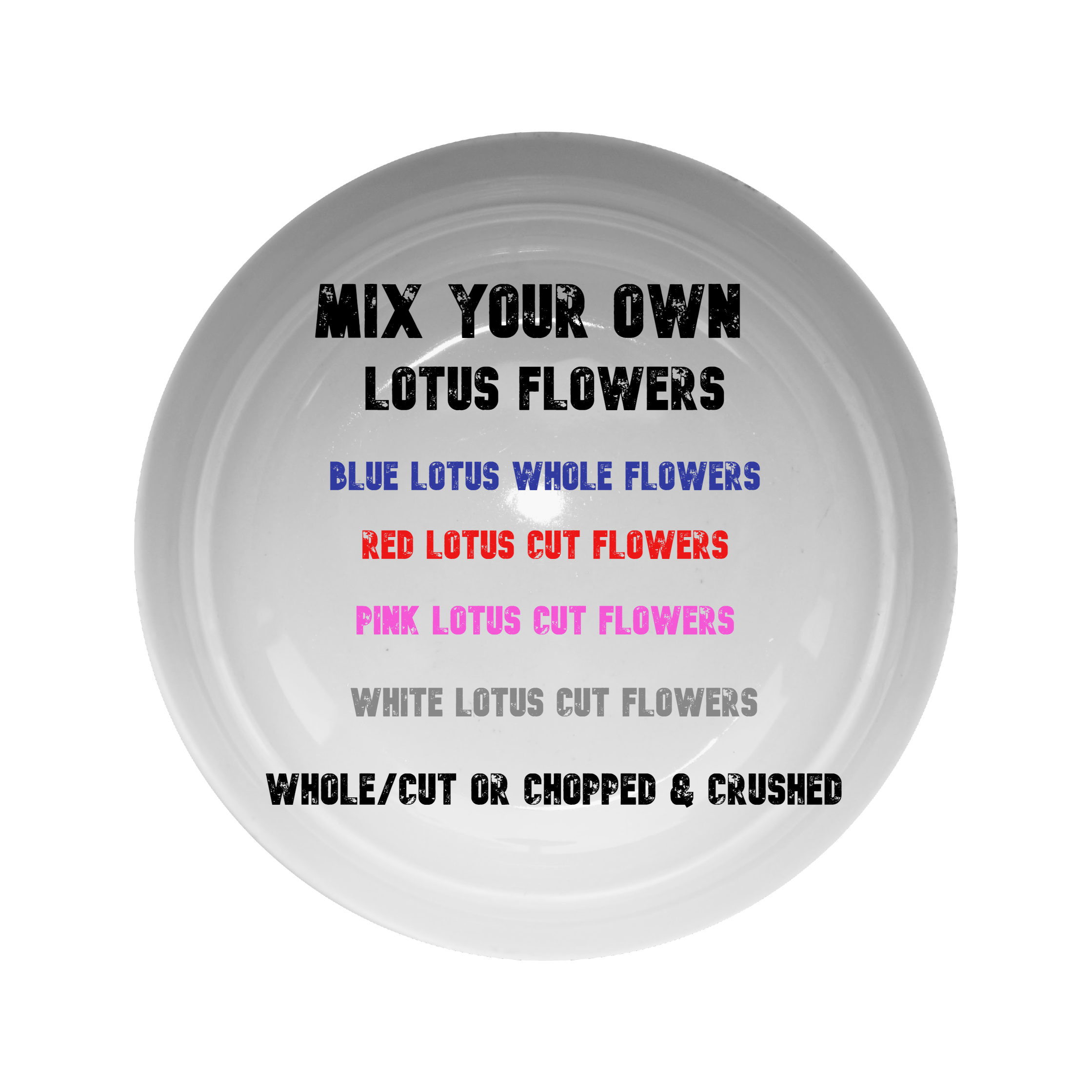 Lotus Flowers Mixed | Blue | Red | Pink | White | 100% Organic A++ Gra ...