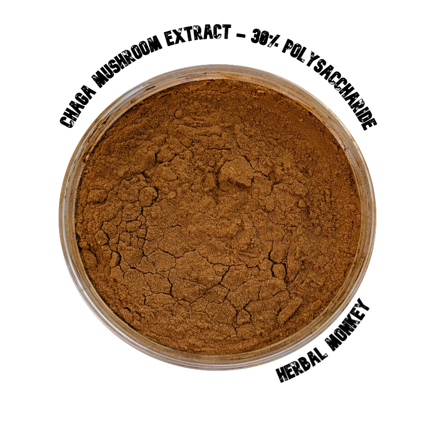 Chaga Dried Mushroom Extract | Chaga Extract | 30% Polysaccaride ...